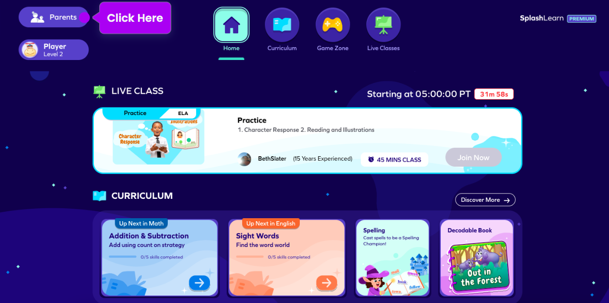 How can parents track the child’s progress or view the report ...