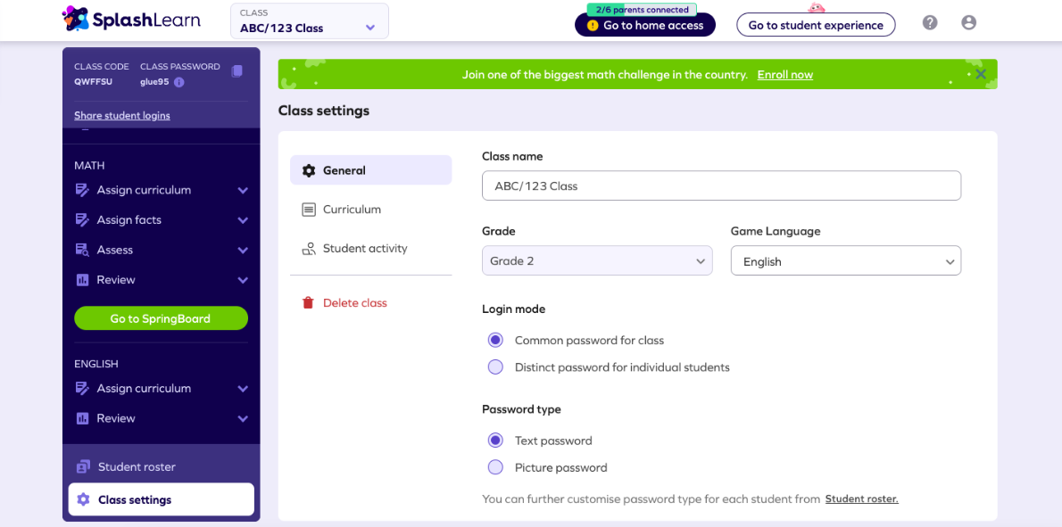 Exploring class settings on SplashLearn: customizing your classroom experience – SplashLearn