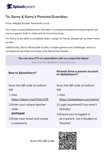 How to troubleshoot common classroom linked/teacher linked account signup errors? – SplashLearn