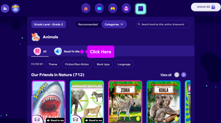 Discover the book library in your parent dashboard – SplashLearn
