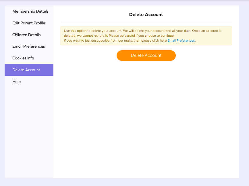 How to delete a parent account? – SplashLearn
