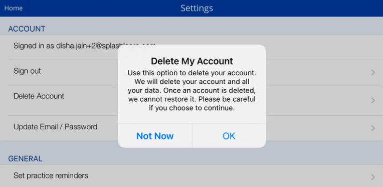 How to delete a parent account? – SplashLearn