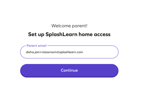 Setting up a classroom-linked parent account on SplashLearn – SplashLearn