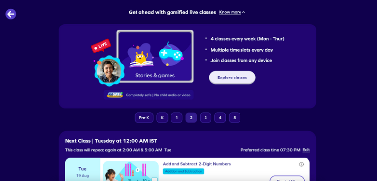 How to join live class from the website and application? – SplashLearn
