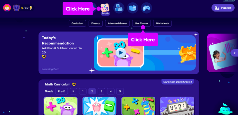 How to join live class from the website and application? – SplashLearn