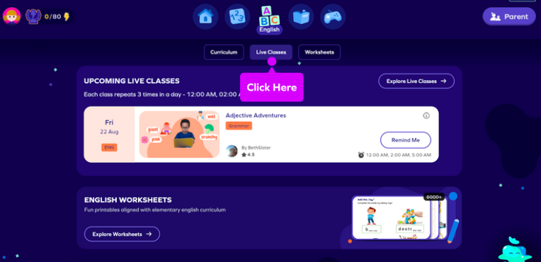 How to join live class from the website and application? – SplashLearn