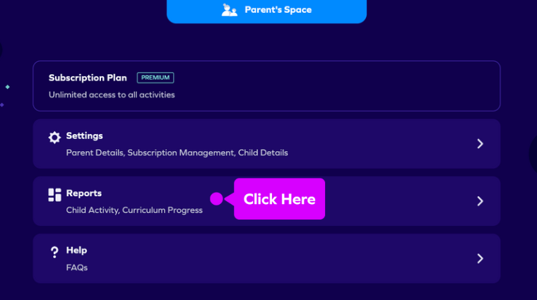 How can parents track the child’s progress or view the report ...
