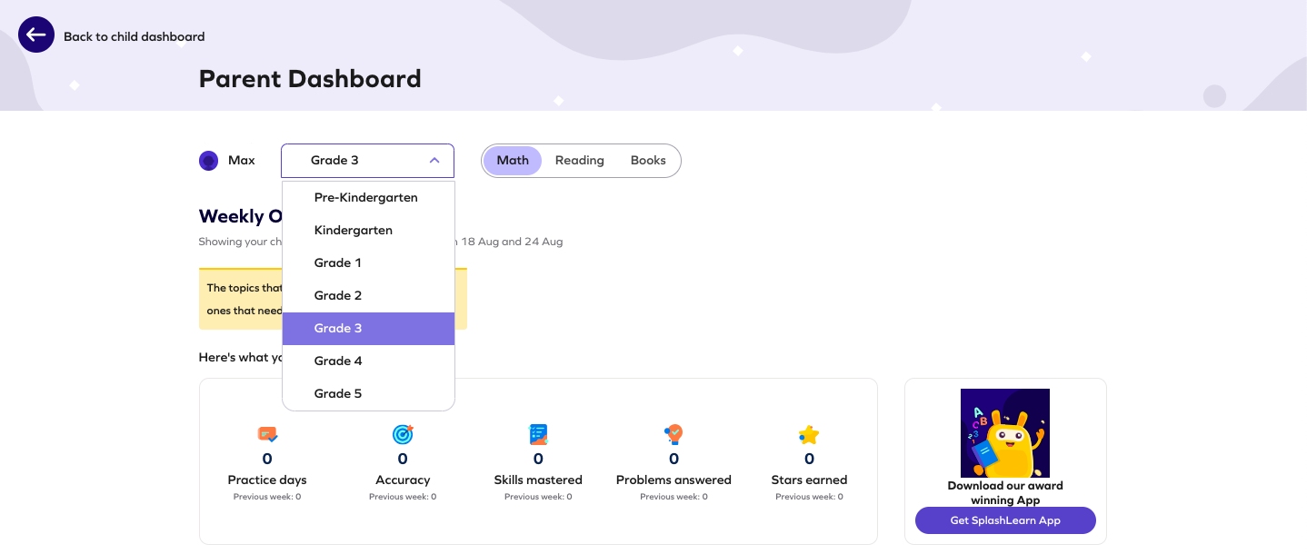 How can parents track the child’s progress or view the report ...