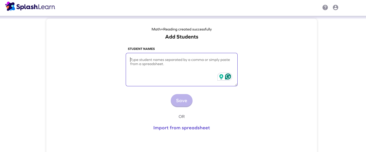 How can teachers add students to an existing SplashLearn classroom ...