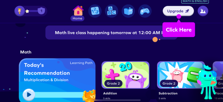 How to upgrade to Live classes? – SplashLearn