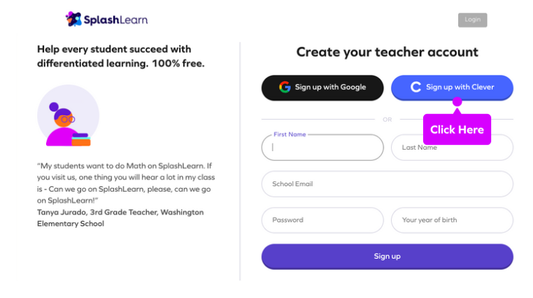 How can you create and verify the teacher account? – SplashLearn
